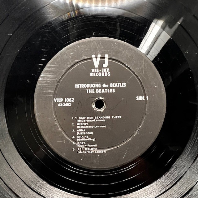 BEATLES Rare Black Label VJ INTRODUCING THE BEATLES Vers. 2 1964 Mono ...