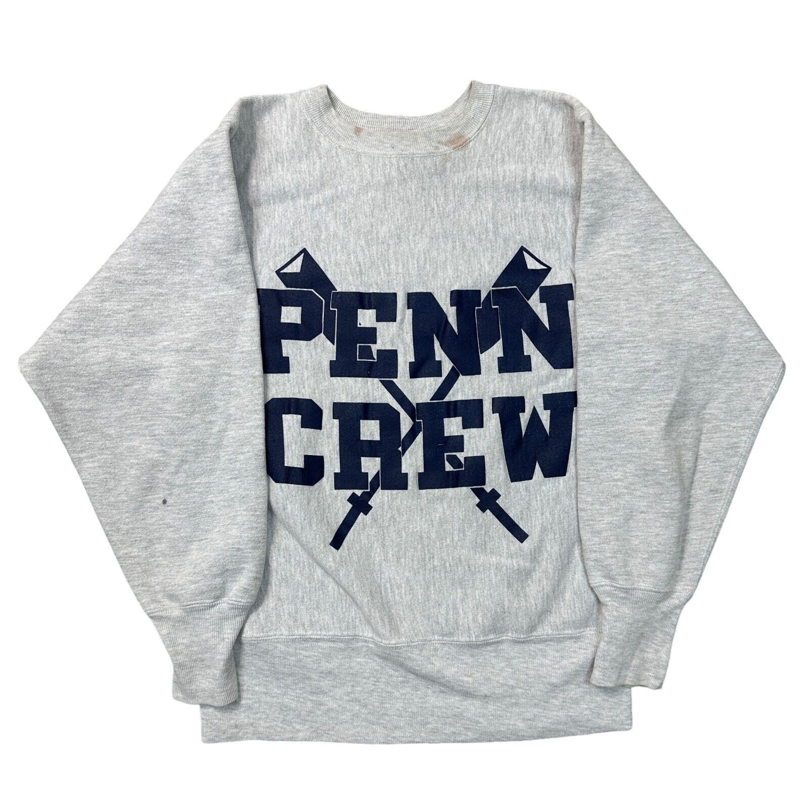Champion Grey Sweatshirt Penn Reverse Weave Crew Neck… - Gem