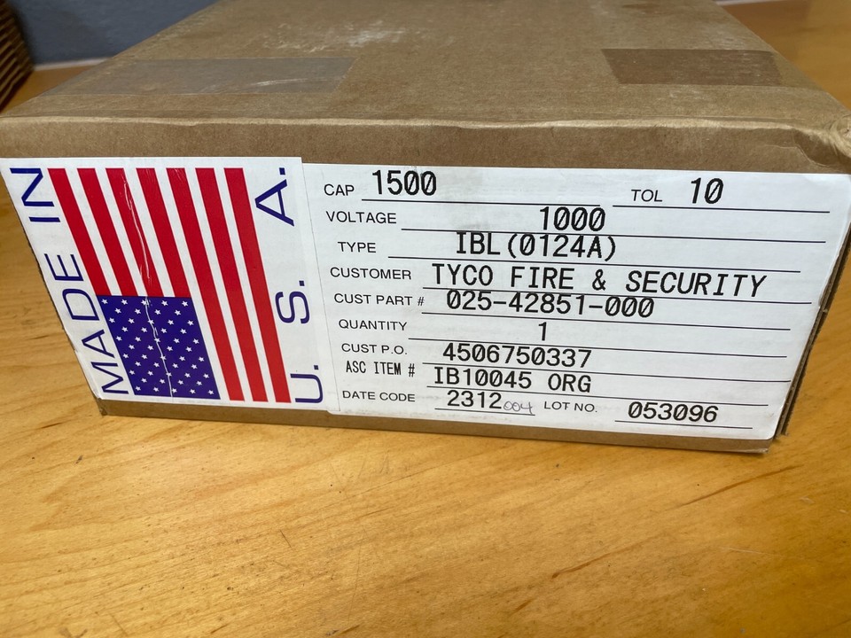 ASC CAPACITORS / YORK 025-42851-000 1000V TYPE 0124A | eBay