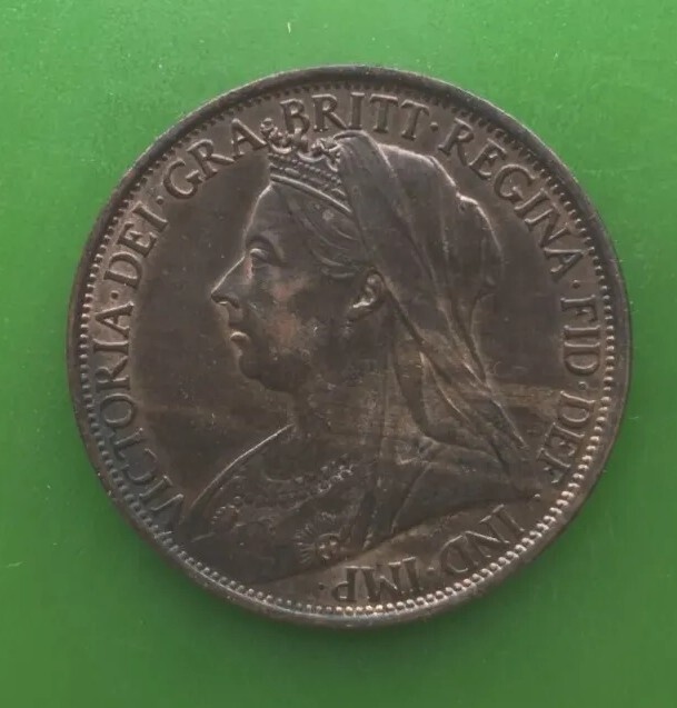 1897 Victoria Bronze Penny Coin #2176 | eBay UK