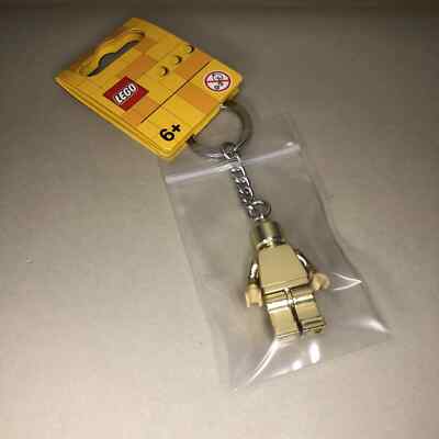 LEGO Minifigure Key Chain - Metallic Chrome Gold 850807 New With Tag | eBay