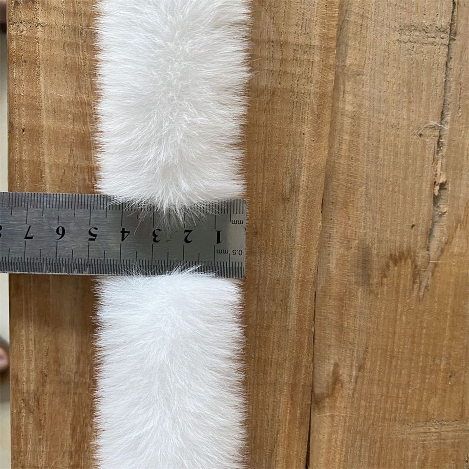 Scarf Trimming Ribbon Furry Fluffy Furry Ribbon Faux Rabbit Fur 100cm ...
