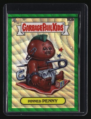 Garbage Pail Kids PINNED PENNY #183b (2022 GPK Chrome Series 5) Green ...