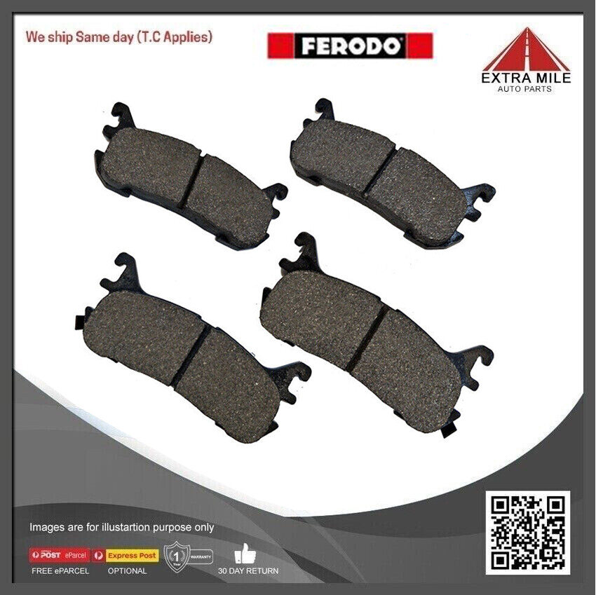 Ferodo Ceramic Front Brake Pad Set For Ford Courier 2.0 PC Petrol 89-92 ...