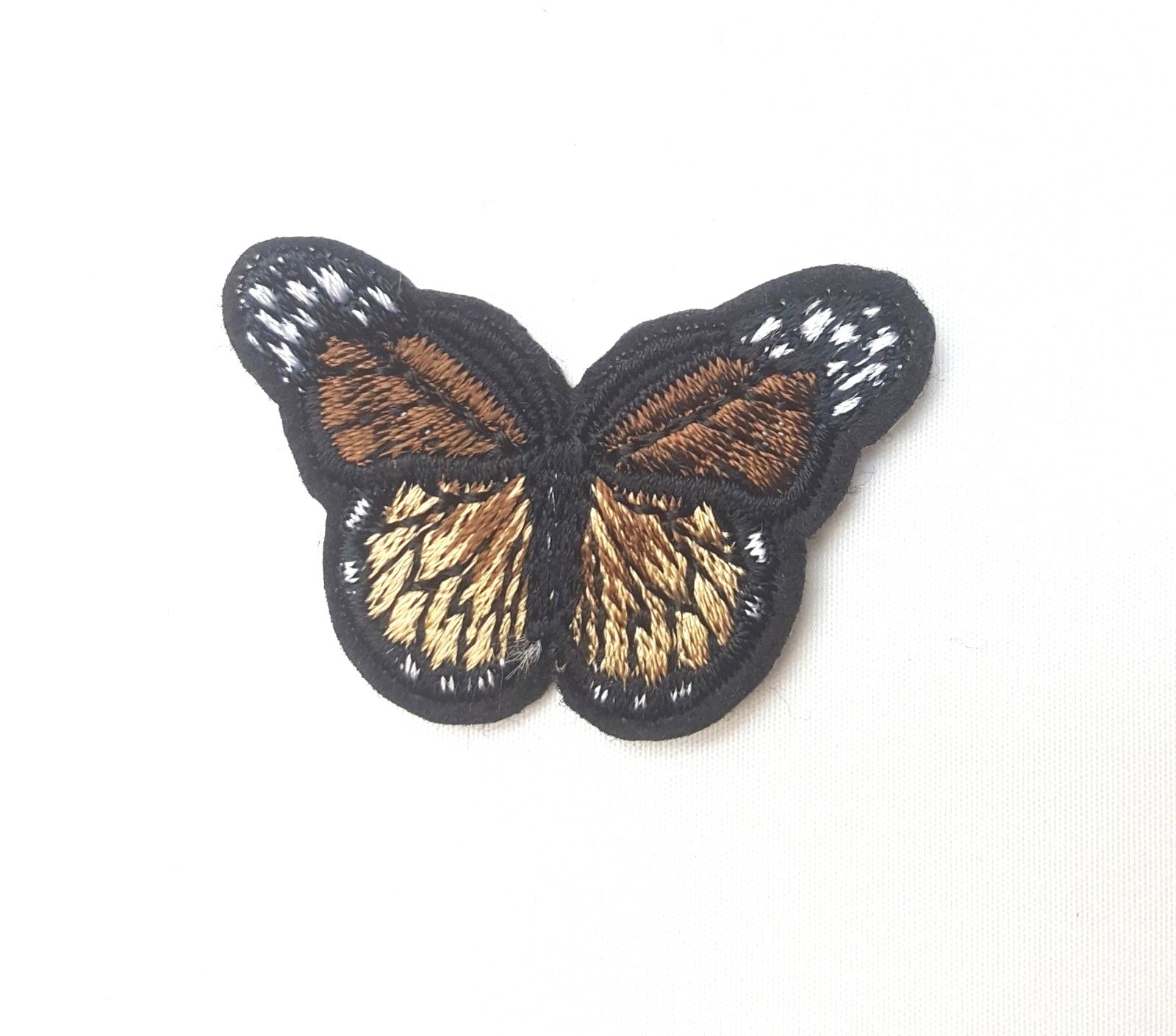 Monarch Butterfly Patch Mini Small Embroidered, Iron-On/Sew-On Applique ...