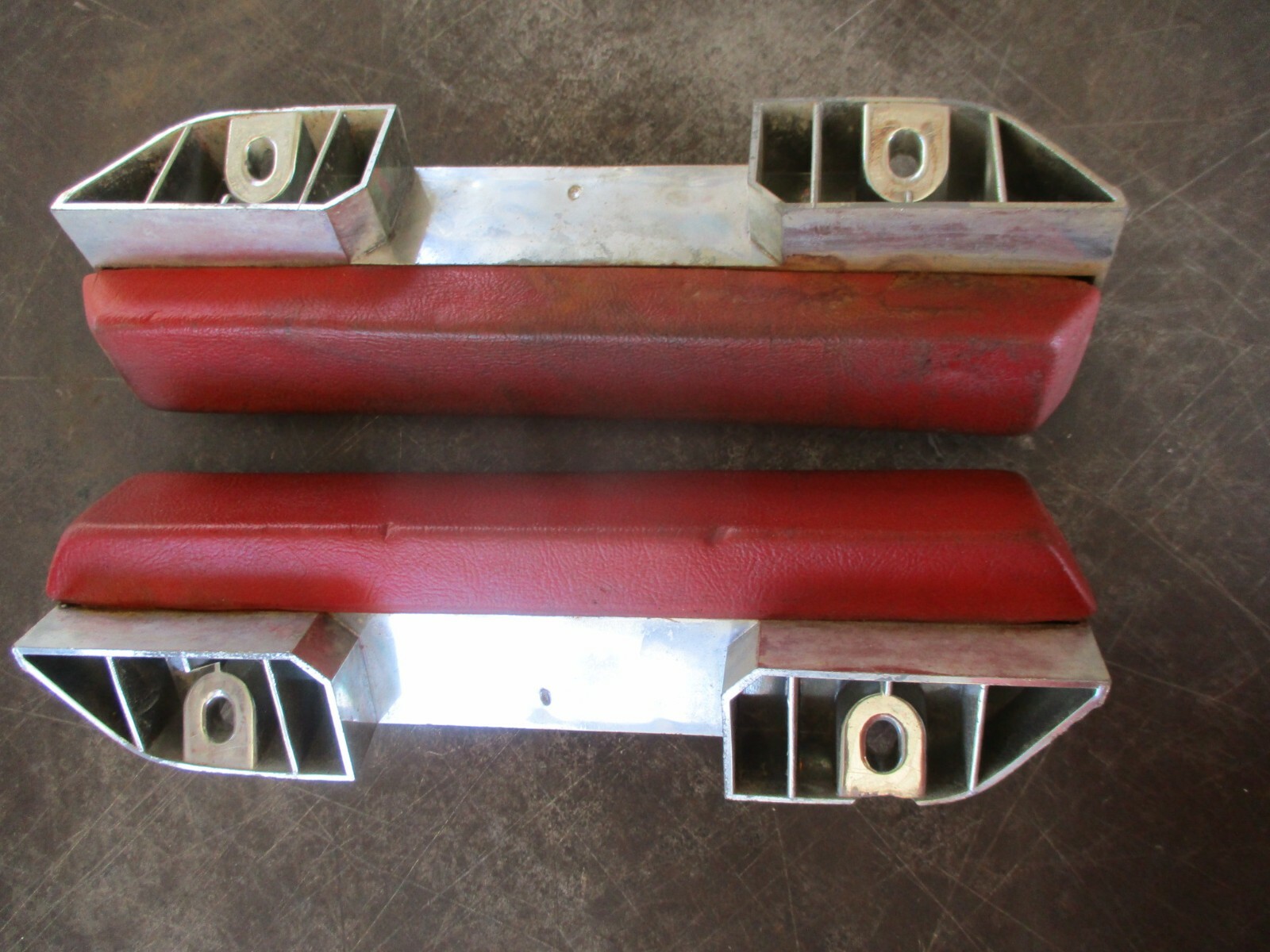 1964-1968 Ford Mustang Pony Red Door Arm Rests w/ Bases | Genuine OEM ...