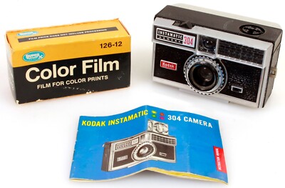 Kodak 126 Film Camera w/ 126 Film & Manual | eBay