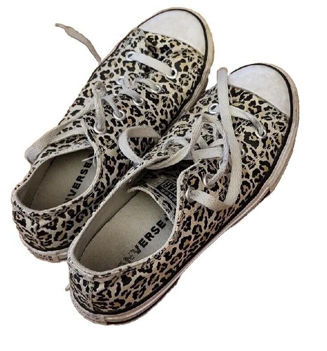 Converse All Star Sneakers Youth Size 3 EU35 Animal Leopard Print ...