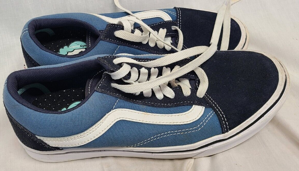 Vans Canvas Classic Dark Blue And Light Blue Shoes Si… - Gem