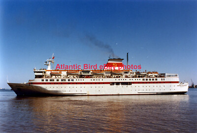 Soviet Union cruise ship DMITRIY SHOSTAKOVICH - photo in Lisbon in 1986 ...