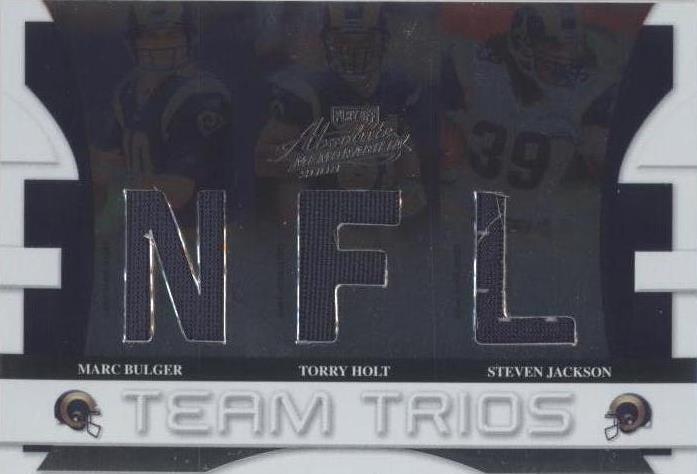 2008 Playoff Absolute Memorabilia - Team Trios Die-Cut Materials Steven ...