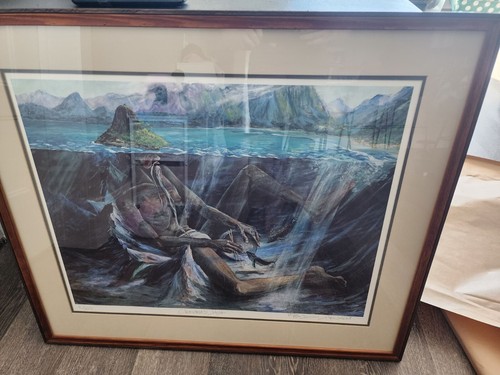 Framed Chinaman's Hat Dean Howell Art LE 8/550 30" x 36" 1988 Print | eBay