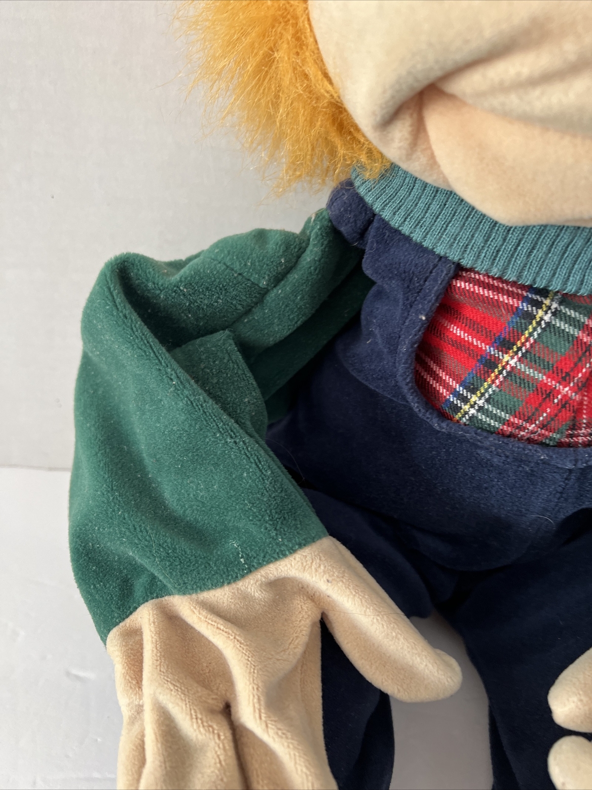 Vintage puppet Folkmanis Boy Freckles Red Hair Ventriloquist Dummy ...