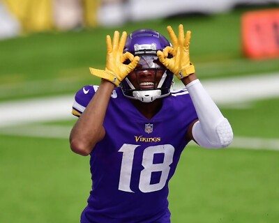 8x10 Photo JUSTIN JEFFERSON Minnesota Vikings Griddy WR LSU NFL Print ...