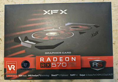 XFX AMD Radeon RX 570 8 GB GDDR5 Graphics Card. Used- sold in Original ...