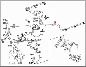 Genuine MERCEDES Leak oil line 6420700200 | eBay