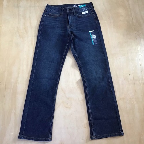 New George Men's Boot Cut Jeans Size 29 x 30 stretch Dark Wash Sits ...