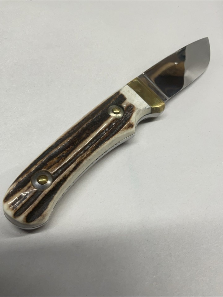 LINDER MESSER VINTAGE STATES LINE SOLINGEN STAG FIXED BLADE KNIFE | eBay