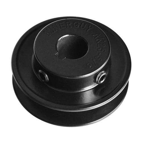 V Belt Pulley 5/8 Inch Bore, 2 1/2" OD Single Groove Sheave, Cast Iron ...