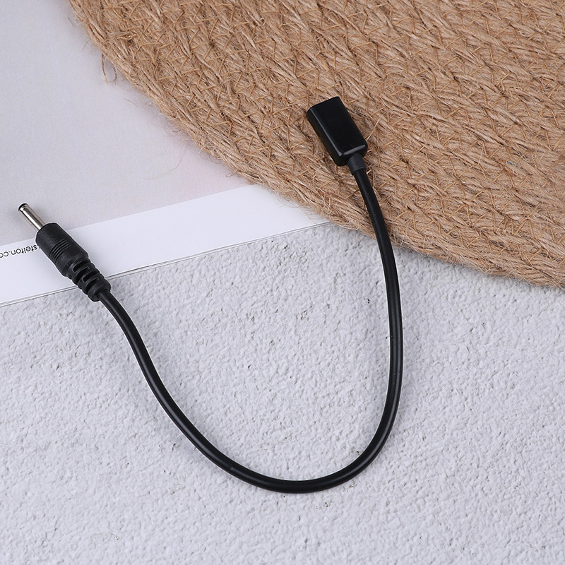 DC power micro usb female socket to dc 3.5 x 1.35mm male plug adapter ...