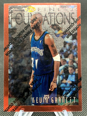 1996-97 Topps Finest Kevin Garnett Foundations W/Coating #205 ...