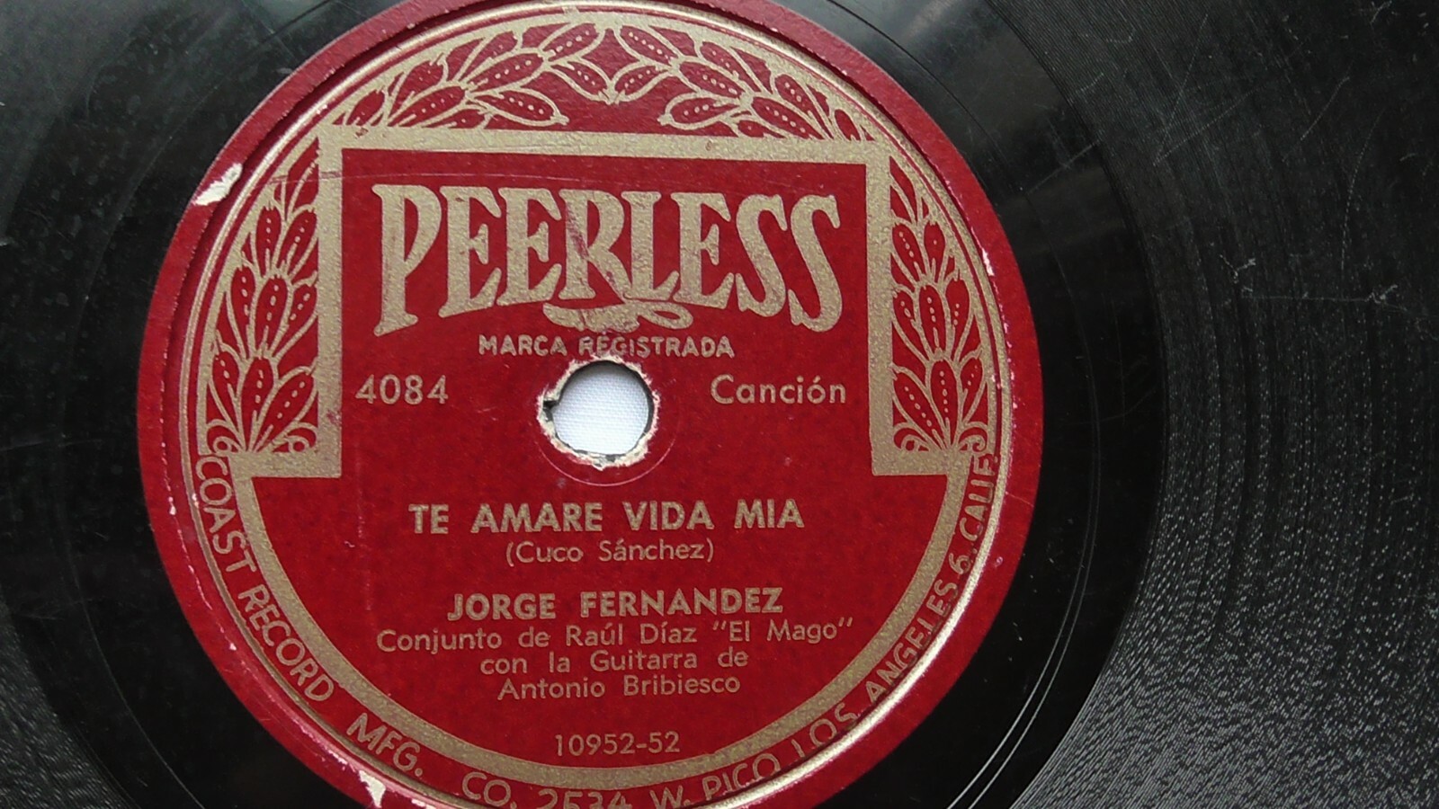 Mexican Vintage 78rpm Records Single 10-inch Peerless Records #4084 | eBay