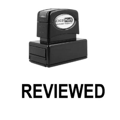 REVIEWED Stamp - Pre-Inked / Black | eBay
