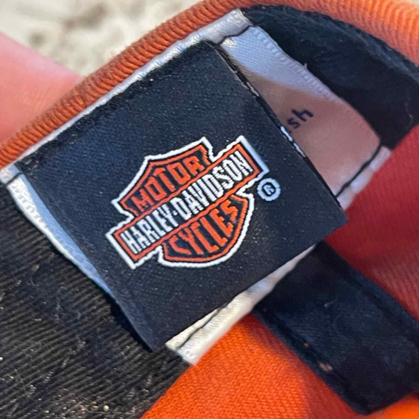 Harley Davidson Burnt Orange Baseball Cap Wings Adjus… - Gem