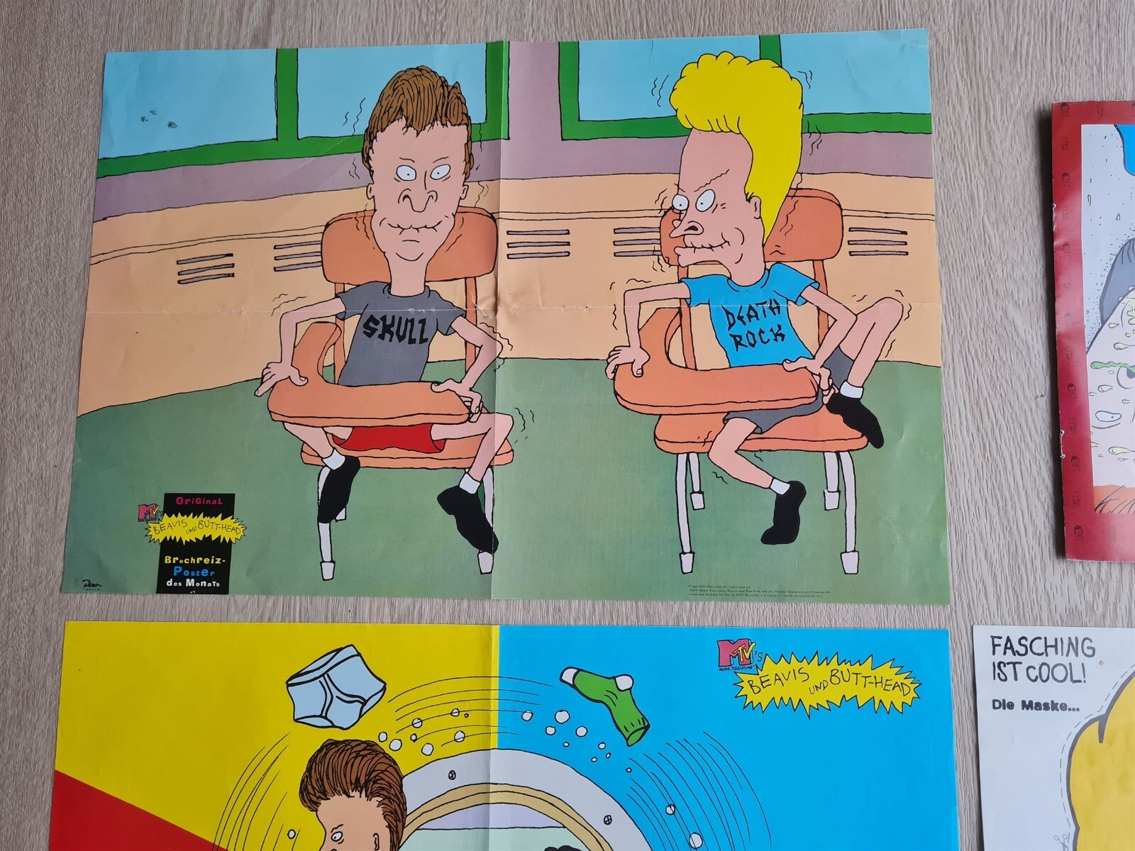 Marvel Comics Beavis & Butt-Head ButtHead 3x Poster + Beavis Mask Maske ...