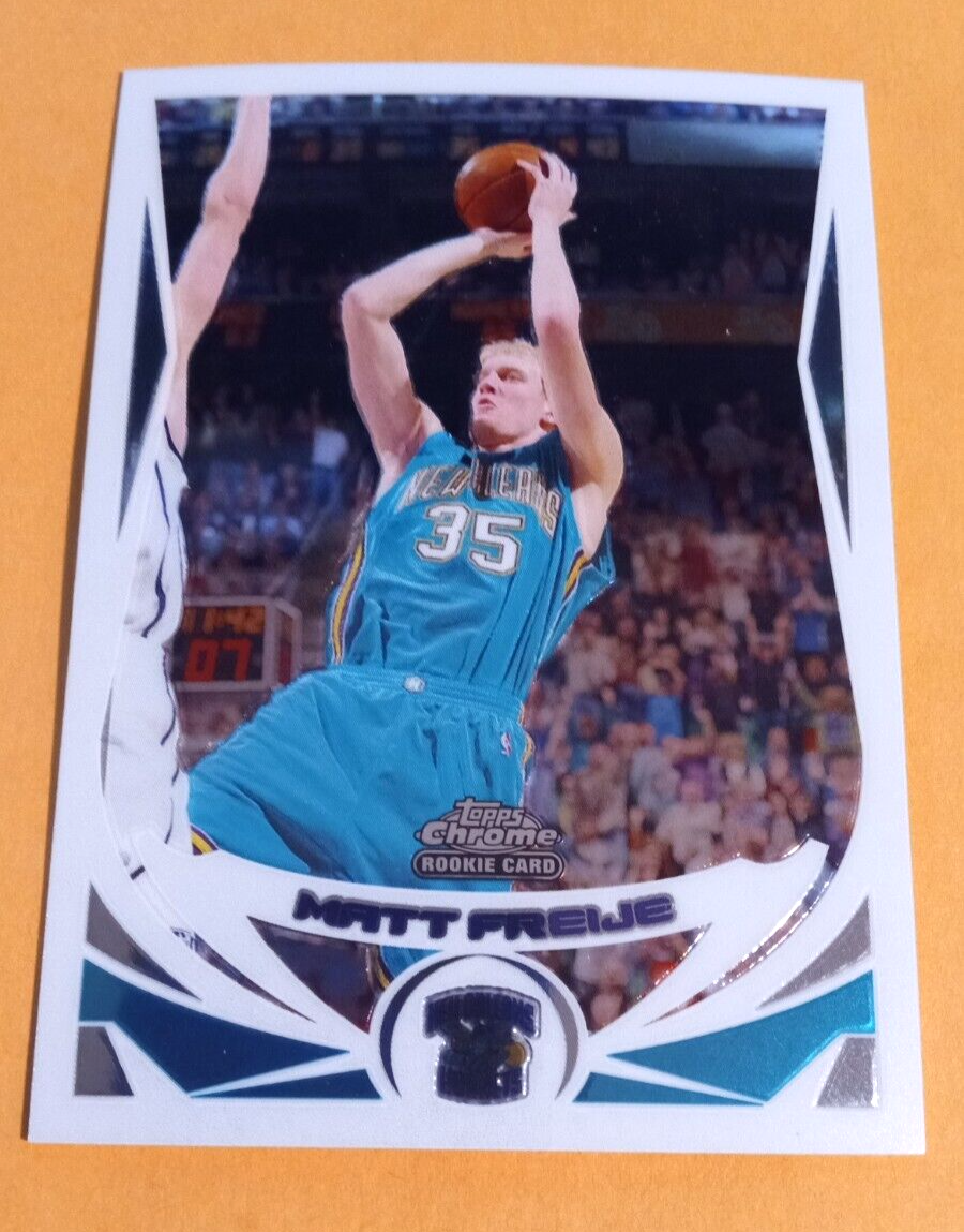 2004-05 Topps Chrome Matt Freije Rookie RC #202 - Hornets | eBay