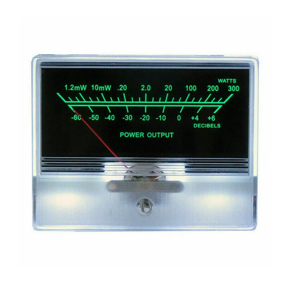 2X TN-90A VU Meter Head DB Level Audio Meter Chassis Power Amplifier W ...