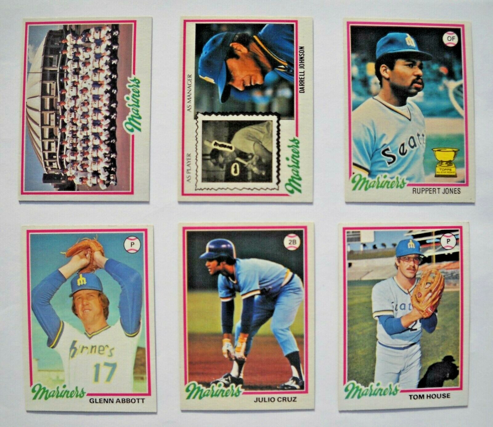 1978 Topps Seattle Mariners Team Set (25 Cards) Near Mint | eBay