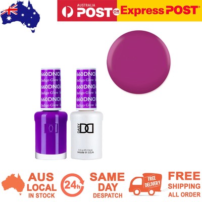 DND 660 Indigo Glow - Daisy Collection Nail Gel & Polish Duo 15ml ...