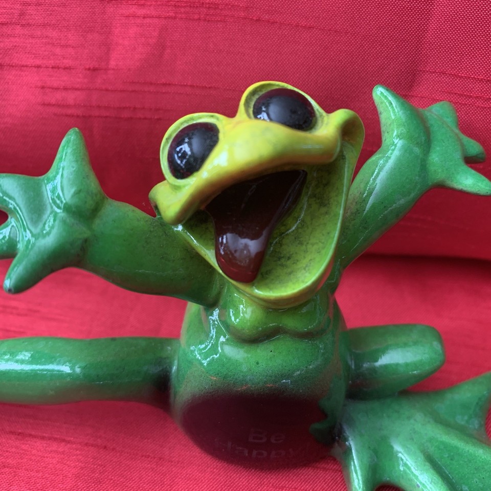 KITTY'S CRITTERS FREEDOM FROG W/ BE HAPPY ON FRONT ,NO BOX INCLUDED | eBay