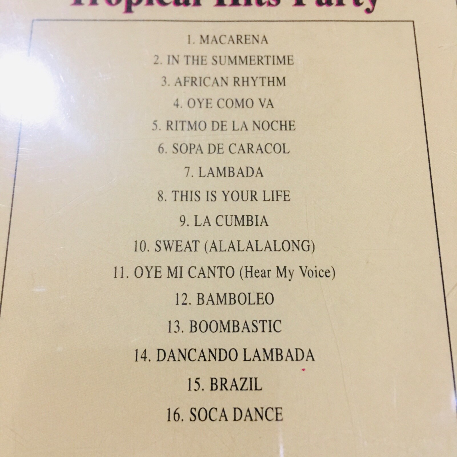 Macarena Tropical Hits Party CD | eBay