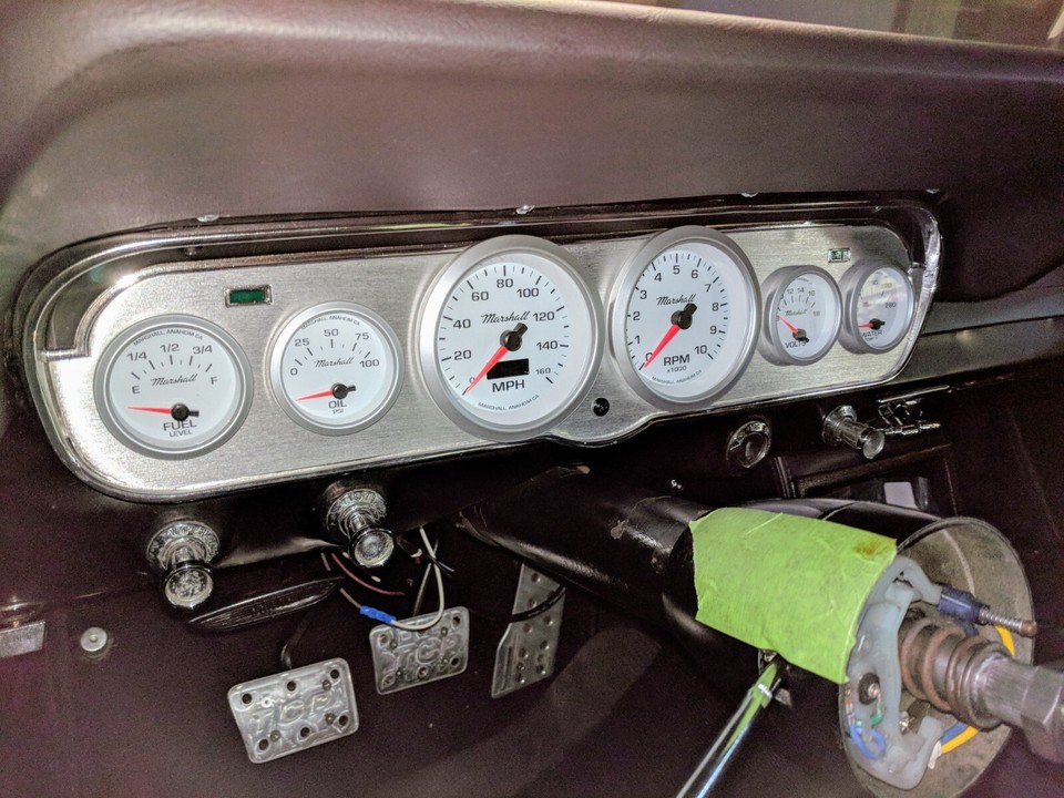 1966 Mustang 6-Gauge 60's Muscle Car Series 64-66 Mustang Instrument ...