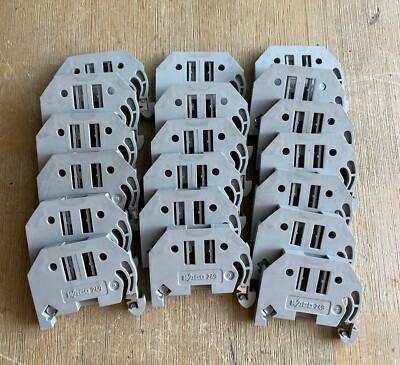 WAGO 249 GRAY TERMINAL BLOCK END STOP LOT OF 19 | eBay