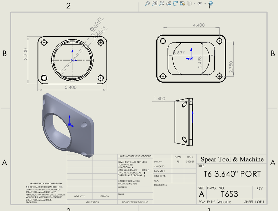 "T6 Turbo Transition Flange Single 3"" MADE IN USA | United States"
