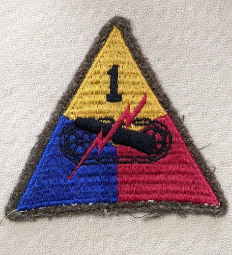 1st. Armor Div. Patch On Wool | eBay