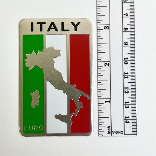 Italy Flag Car Emblem Badge Decal Italian ITA IT Sticker 2"x 3 ...