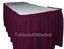 POLYESTER PLEATED TABLE SET SKIRT with clips 14' Ft. + clip + Topper ...