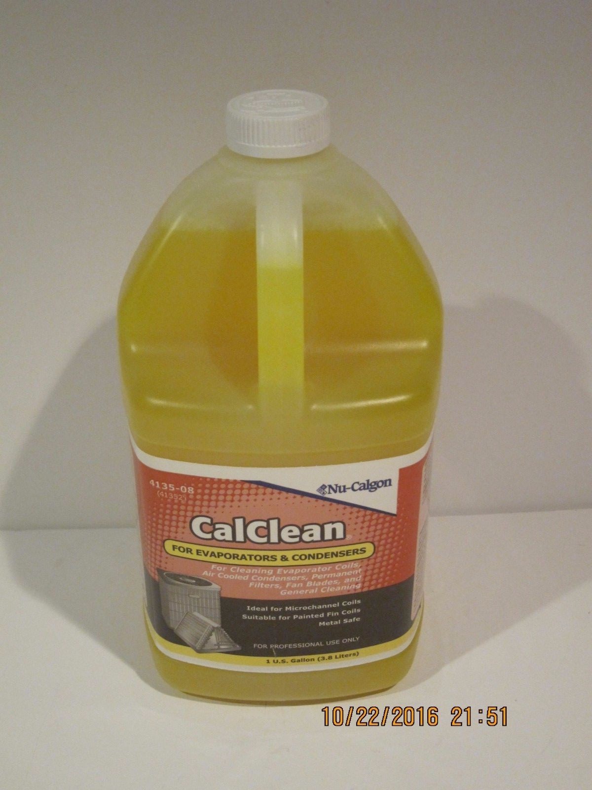 NU-CALGON 4135-08 CalClean Condenser/Evaporator Cleaner, YELLOW,1 gal ...