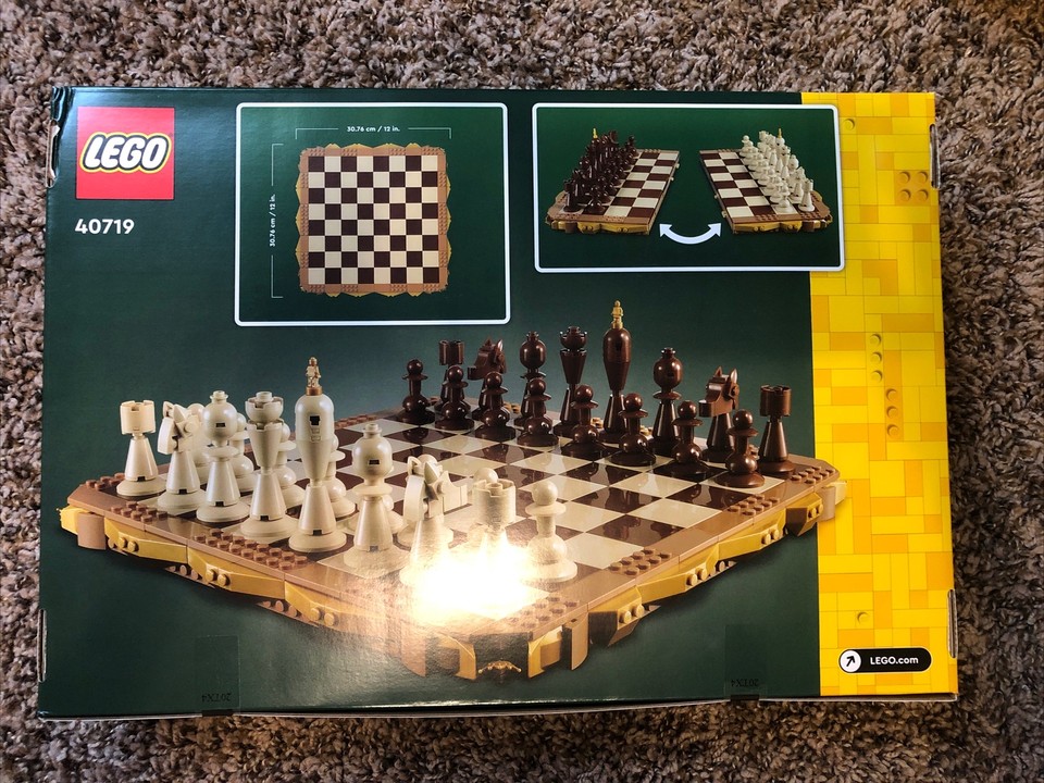 LEGO 40719 Traditional 2 In 1 Chess & Checkers Set Brand New Factory 🏭 ...