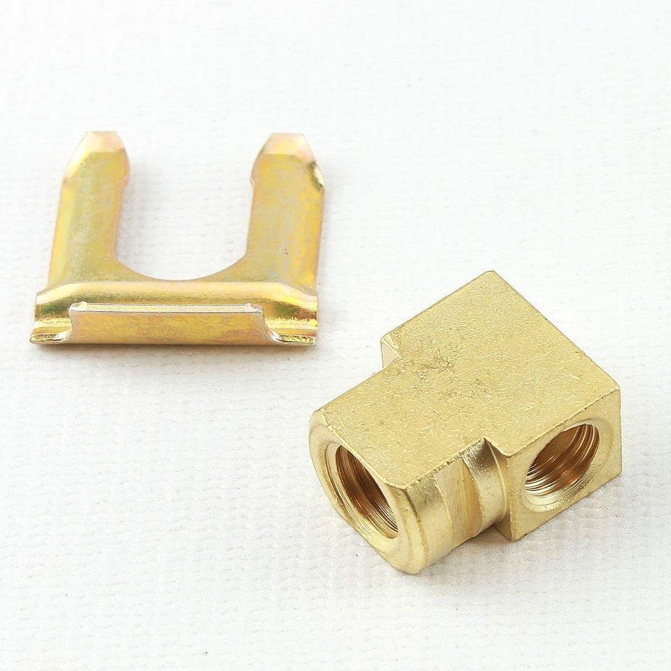 51-58 Chevy Car & 53-62 Corvette Rear End Brake Line Brass Junction ...