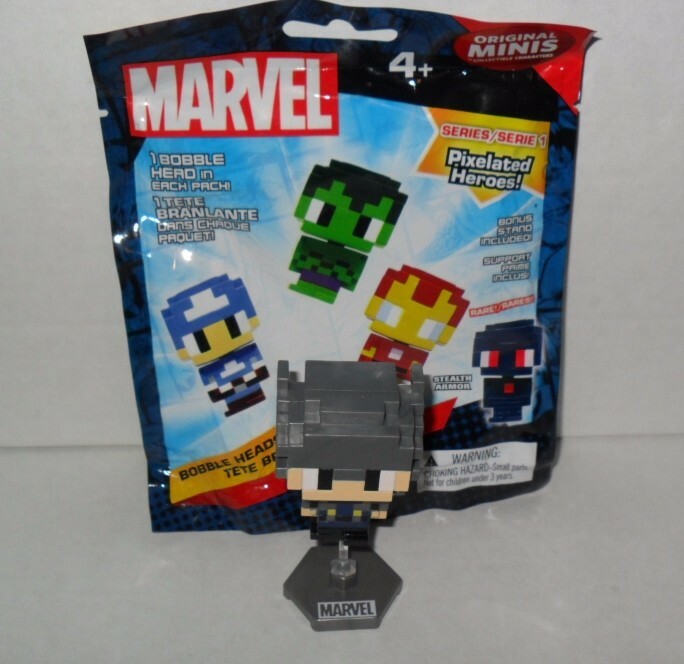 MARVEL MINI BOBBLE HEAD SERIES 1 PIXELATED SINGLE THOR NEW | eBay