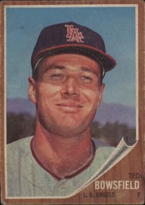 1962 Topps #369 Ted Bowsfield - Los Angeles Angels | eBay