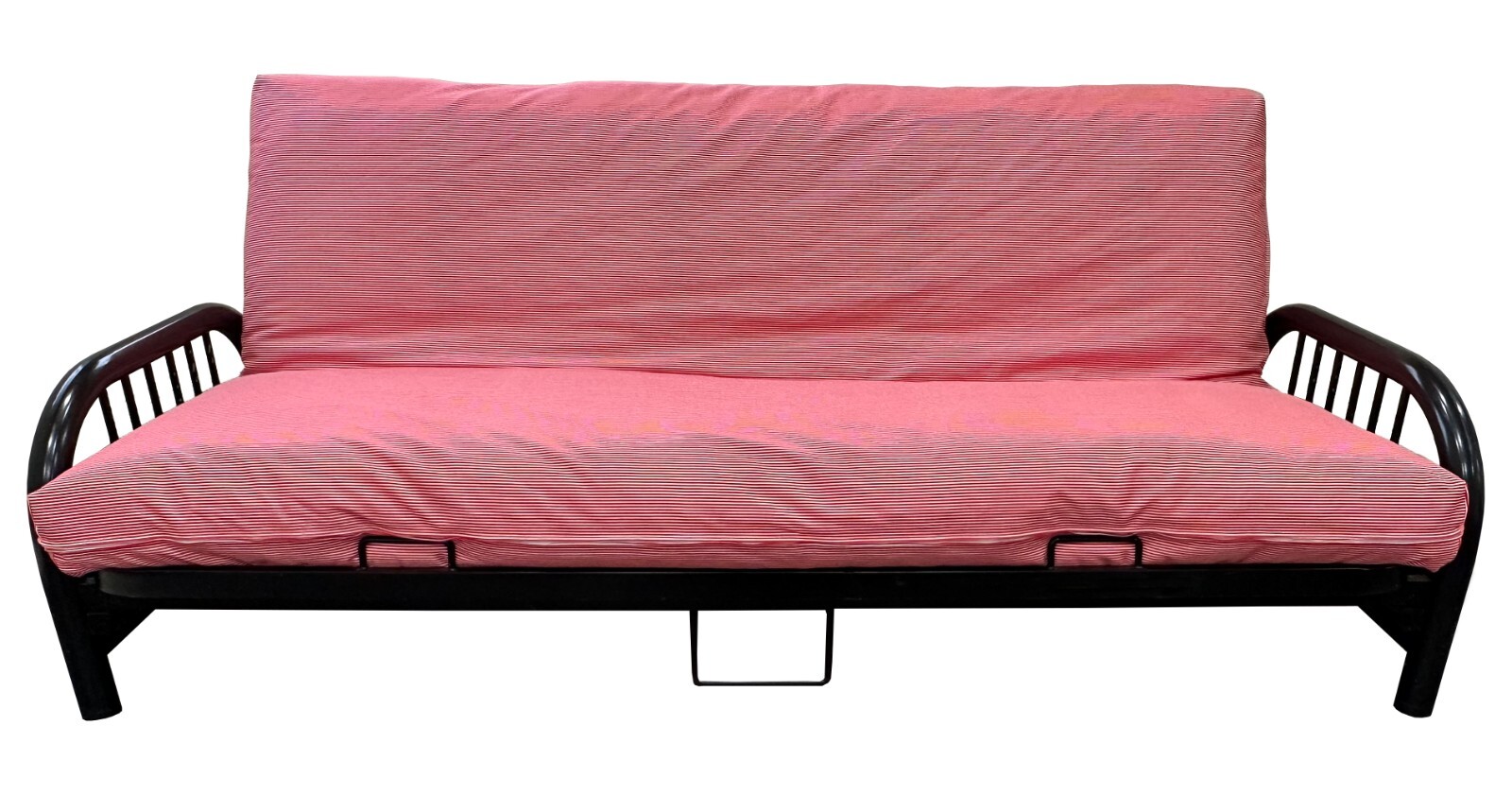 Full Red Stripe Canvas Futon Cover, Mattress Slipcover, Bed Encasement ...