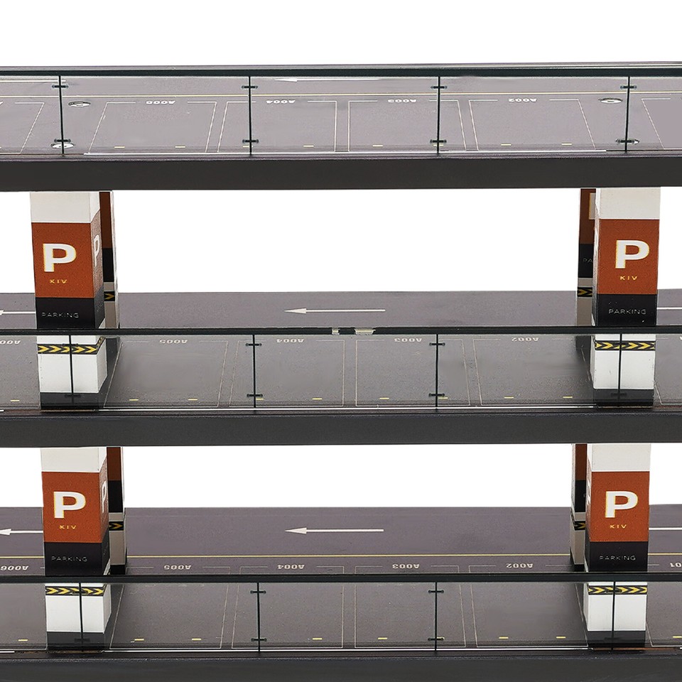 1:64 Diorama Parking Car Parking Model Diorama Vehicle Garage Showcase ...