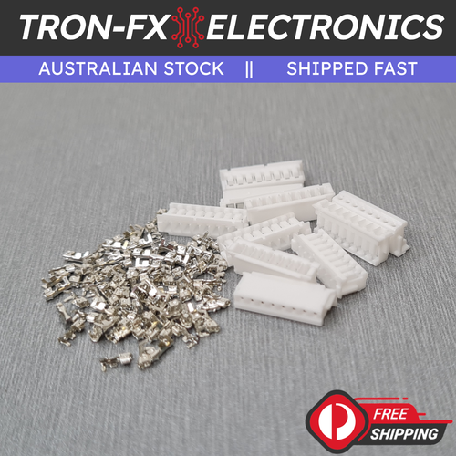 10PCS ZH1.5-8P 8 Way JST ZH1.5 Style Header Plug Crimp Housing and Pins ...