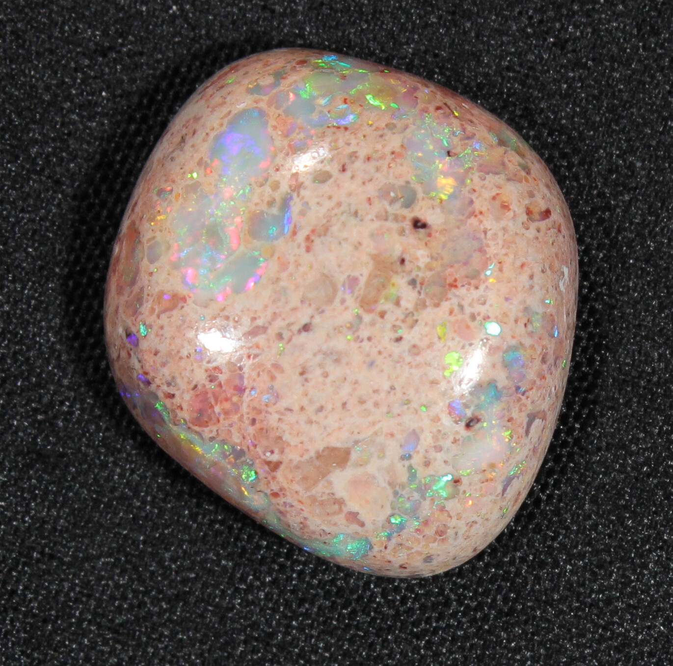 Fantastic Colorful 6.2 ct Precious Mexican Jelly Opal in Rhyolite ...